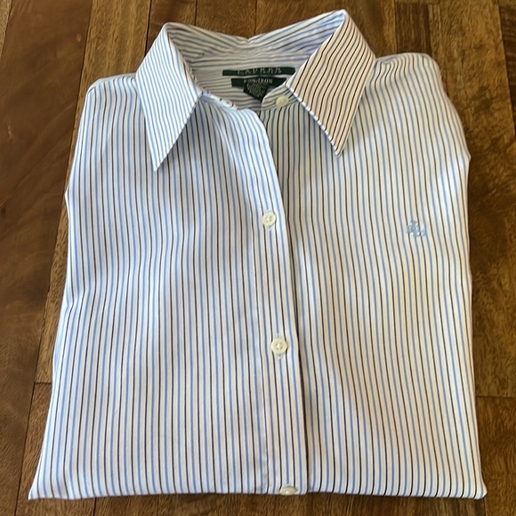 Lauren Ralph Lauren | Tops | Ralph Lauren Polo Wrinkle Free Dress Shirt ...